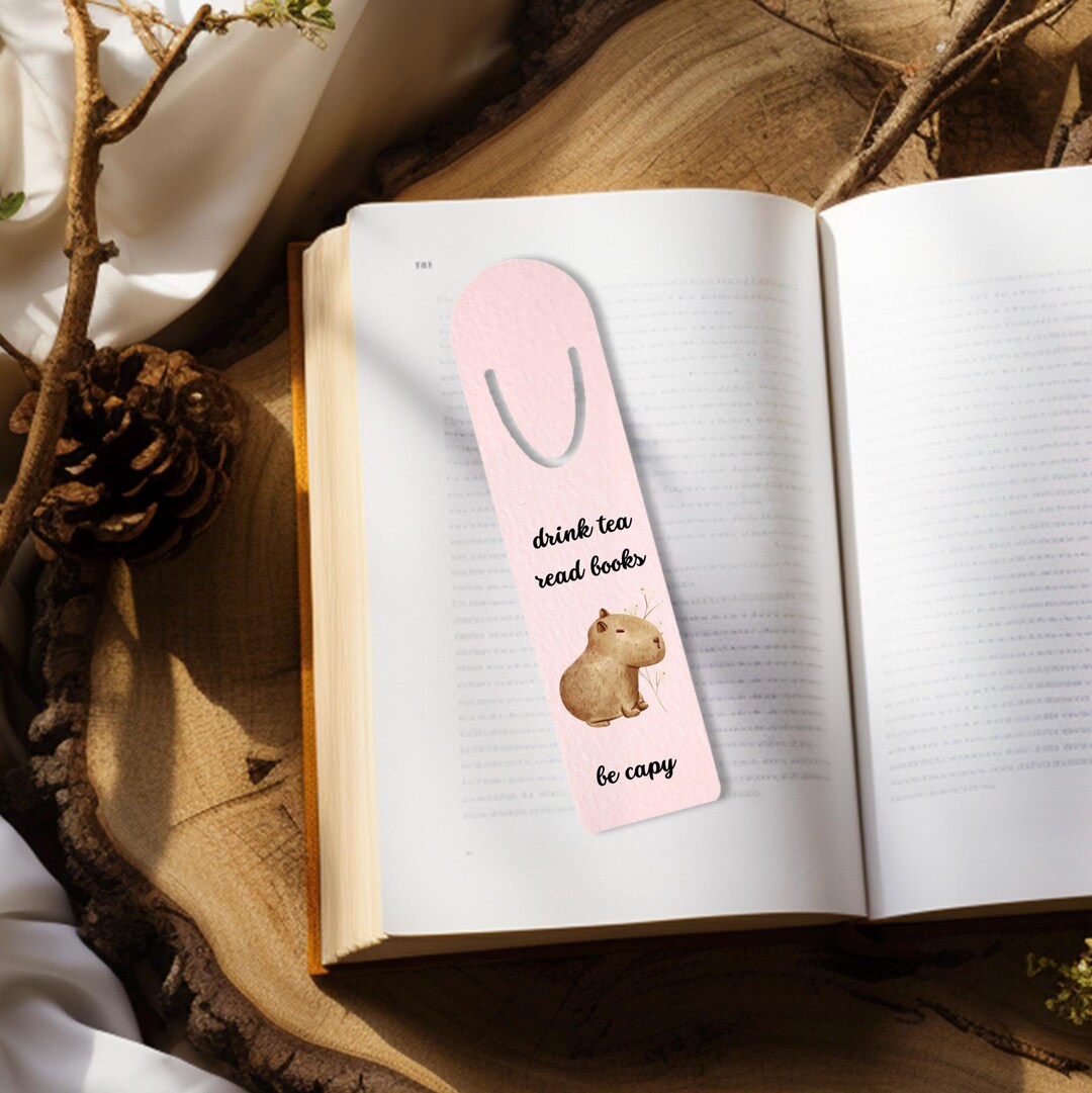 Capybara Bookmark: Aluminum Book Lover Gift - Etsy