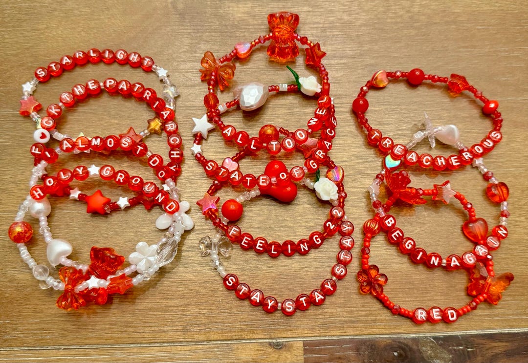 Red Album Friendship Bracelets Taylor Swift - Etsy