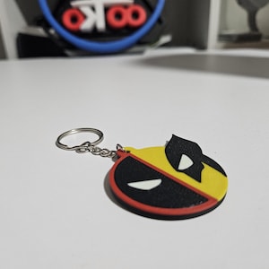 Deadpool X Wolverine 3D Print Keychain - Etsy