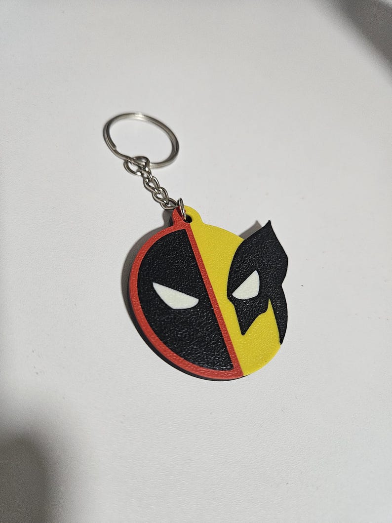 Deadpool X Wolverine 3D Print Keychain - Etsy