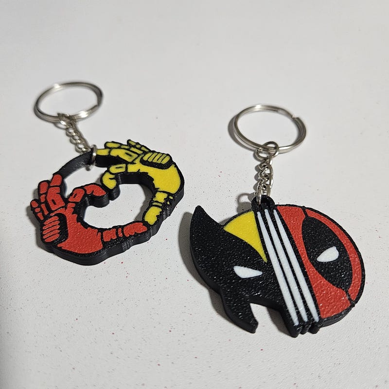 Deadpool and Wolverine Keychain - Etsy