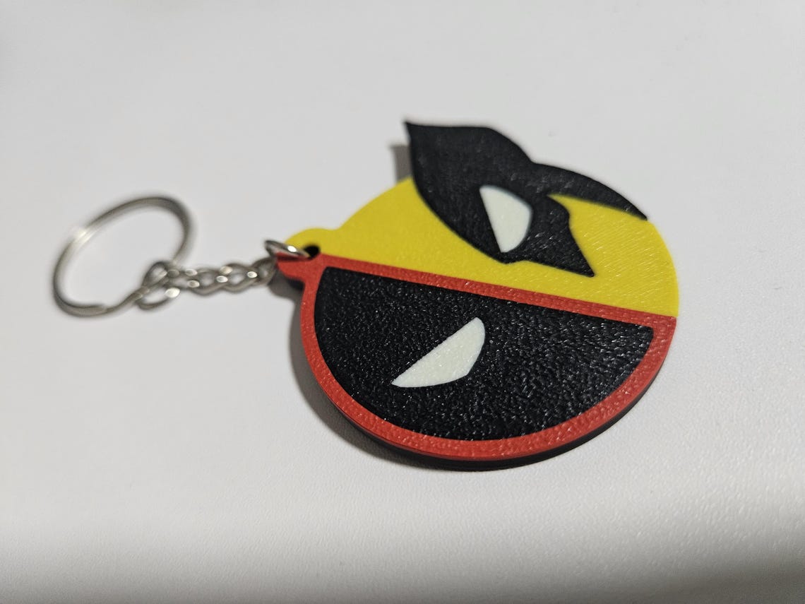 Deadpool X Wolverine 3D Print Keychain - Etsy