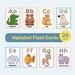 Animal Alphabet Flash Cards: Fun Preschool Printables (PDF) - Etsy