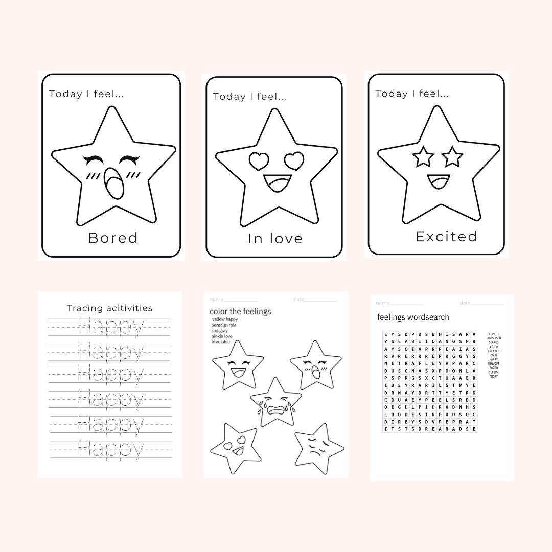 45 Printable Emotions Coloring Pages With Emoticons Fun Educational ...