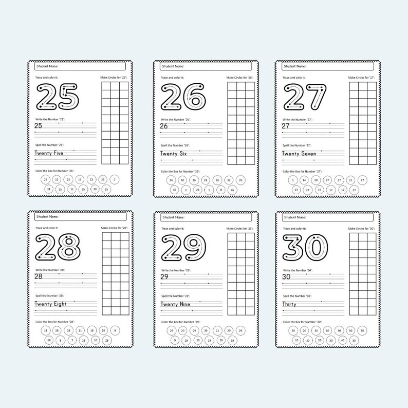 Number Recognition & Writing Practice: Homeschool Preschool Printable ...