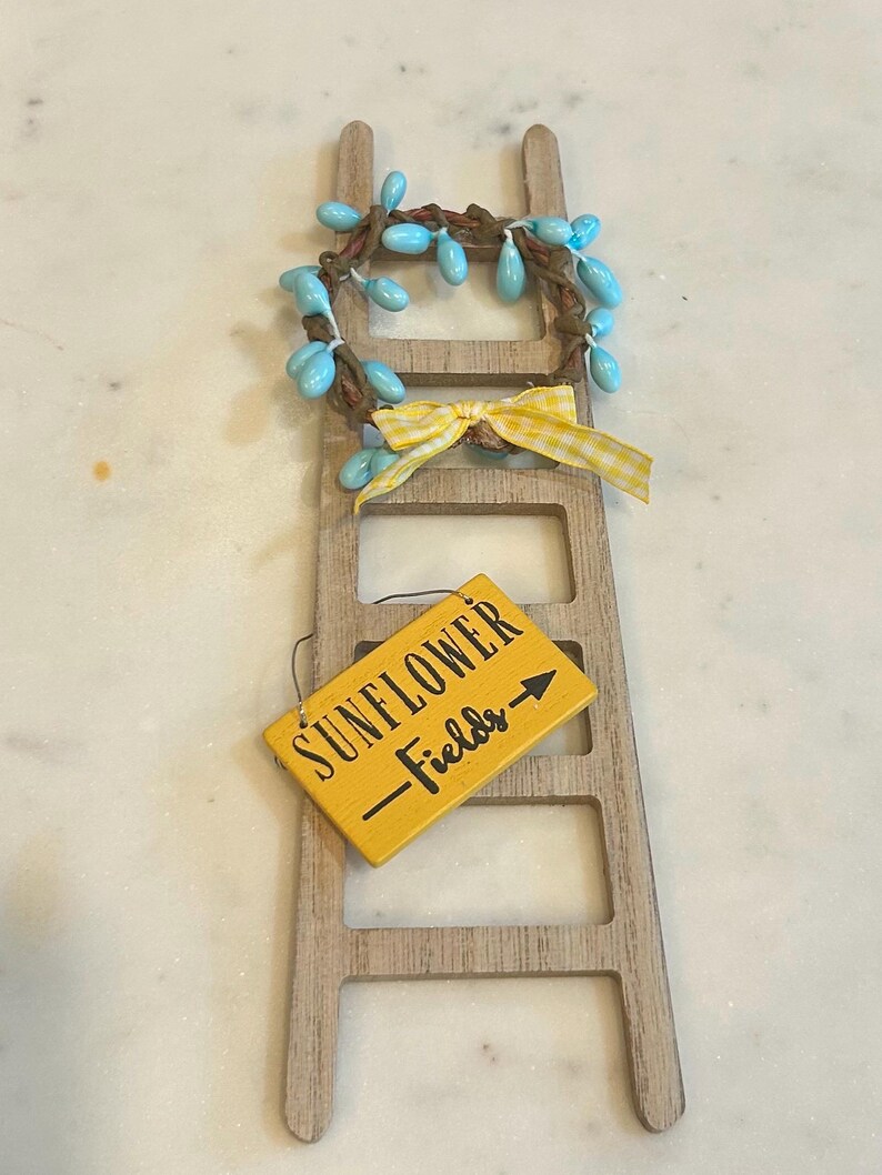 Mini Wood Ladders, Year Round Accents, Tiered Tray Decor, Seasonal ...