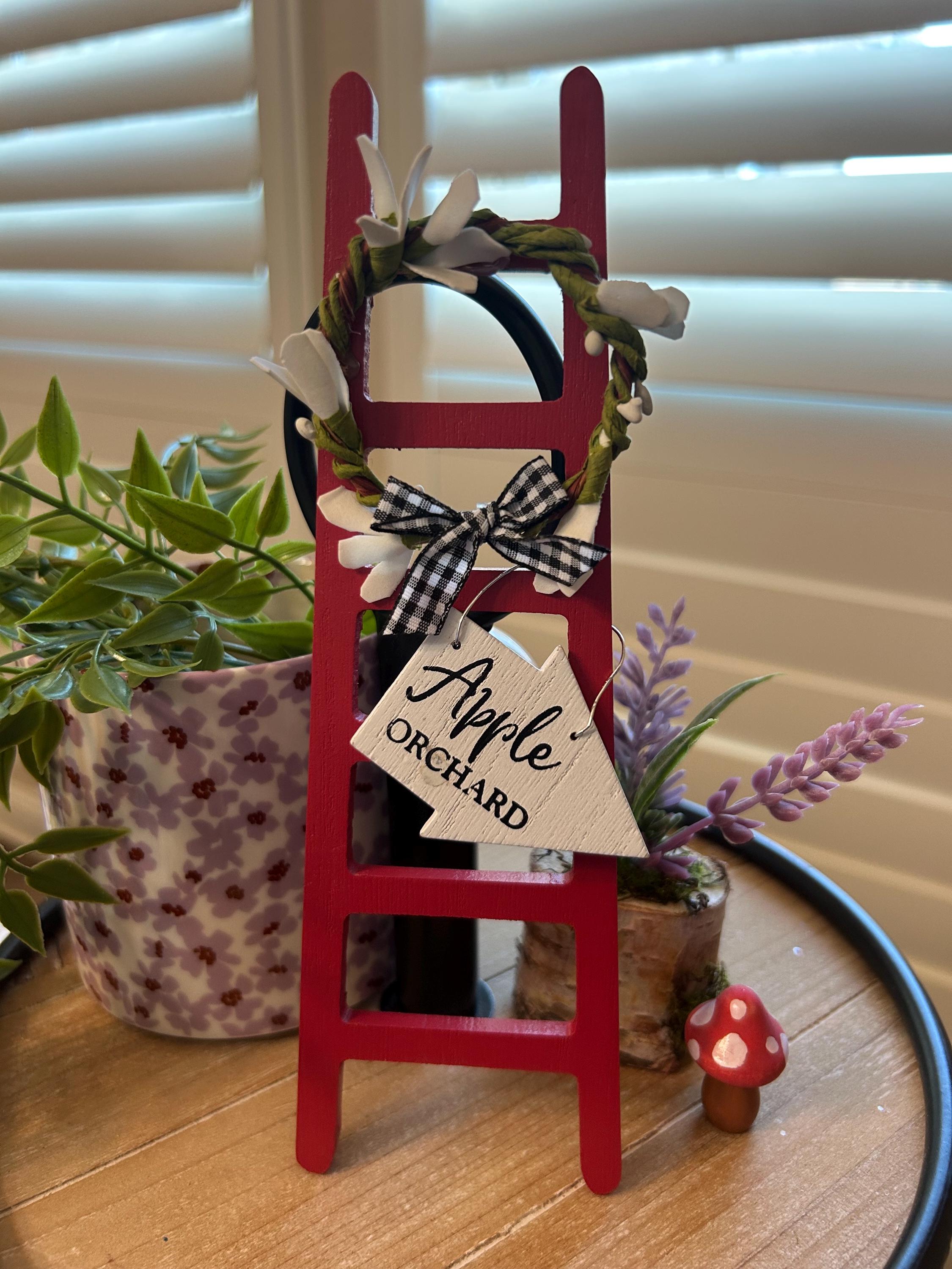 Mini Wood Ladders, Year Round Accents, Tiered Tray Decor, Seasonal ...