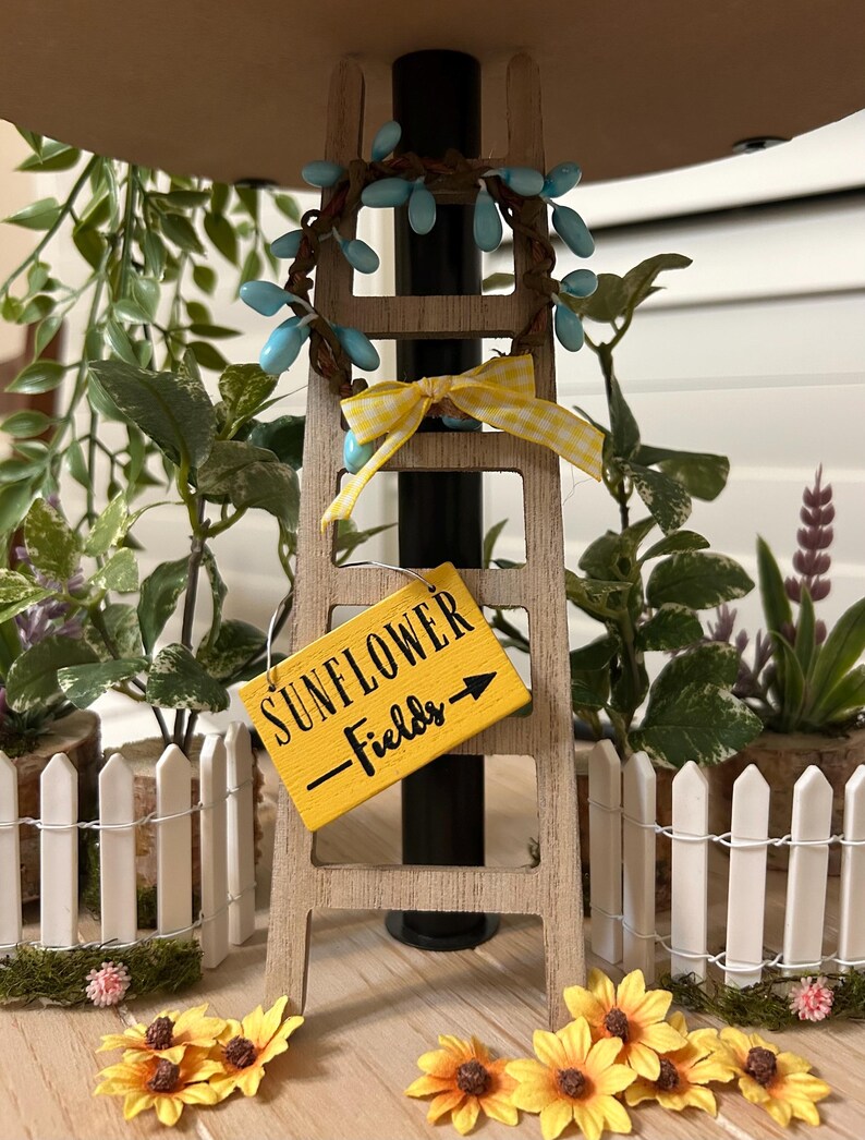 Mini Wood Ladders, Year Round Accents, Tiered Tray Decor, Seasonal ...