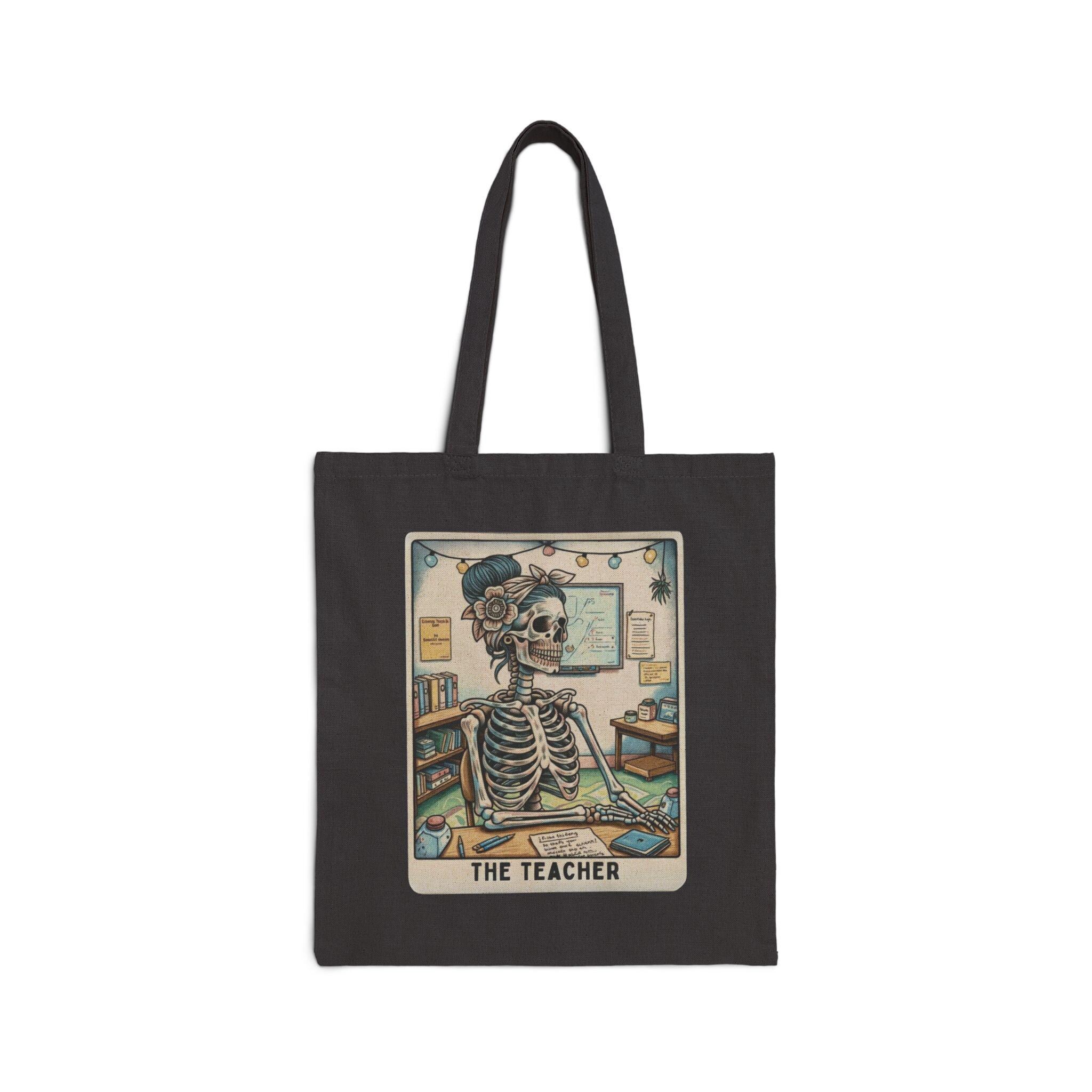 Teacher Tarot Card Tote Bag Dark Academia Aesthetic Retro School Tarot ...