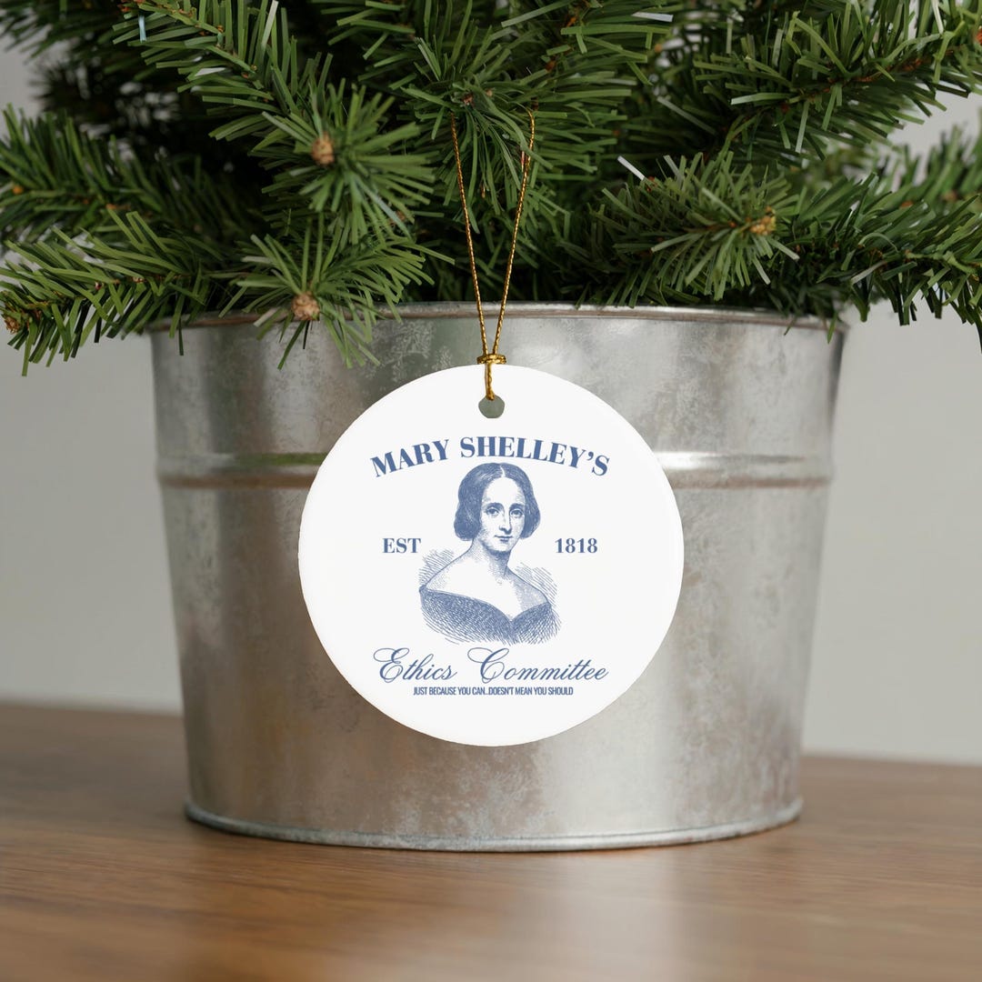 Frankenstein Christmas Ornament Mary Shelley Literature Gift Literary ...