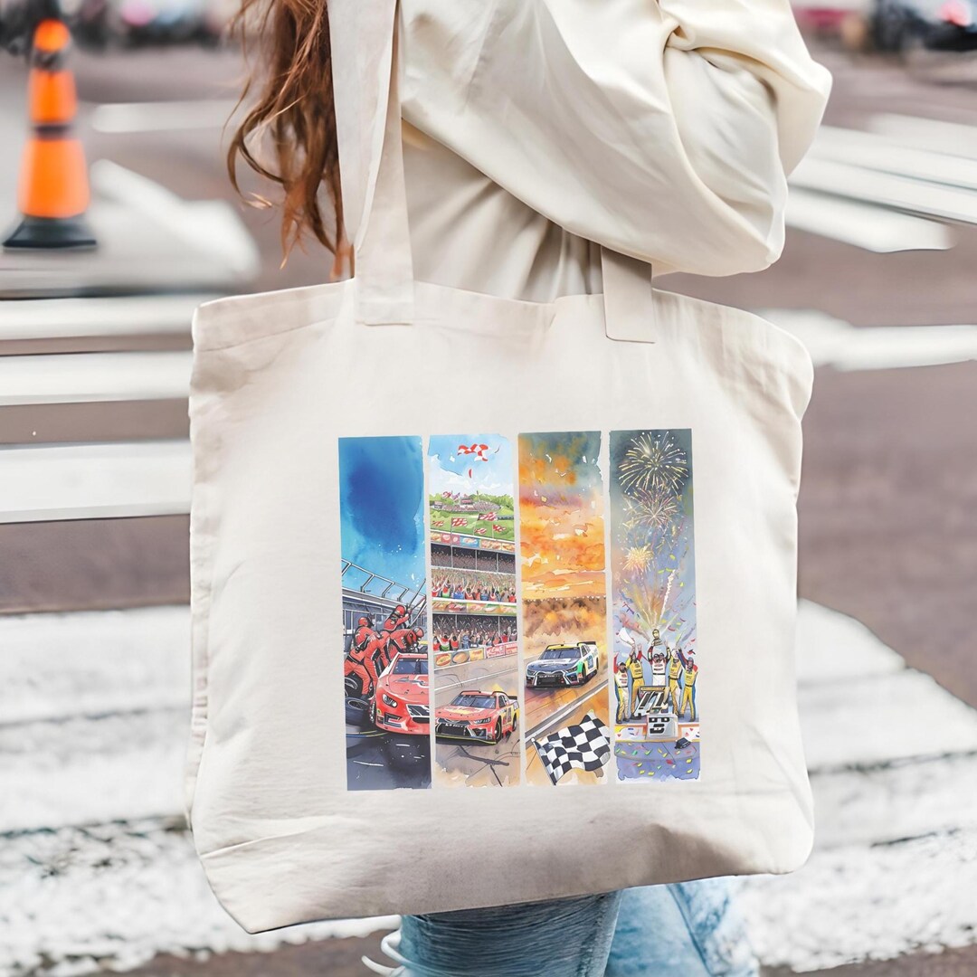 Race Car Tote Bag Sundays Are for Racing Gift Motorsport Racing Gift ...