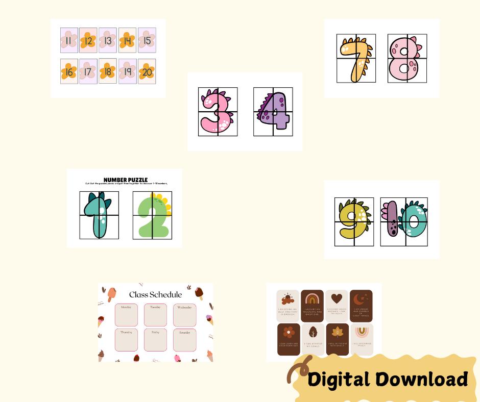 Montessori Busy Book Printable Toddler Learning Binder Preschool ...