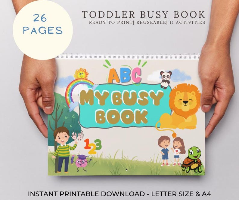 My Kids Binder,preschool Learning Binder Toddler Busy Book Printable ...