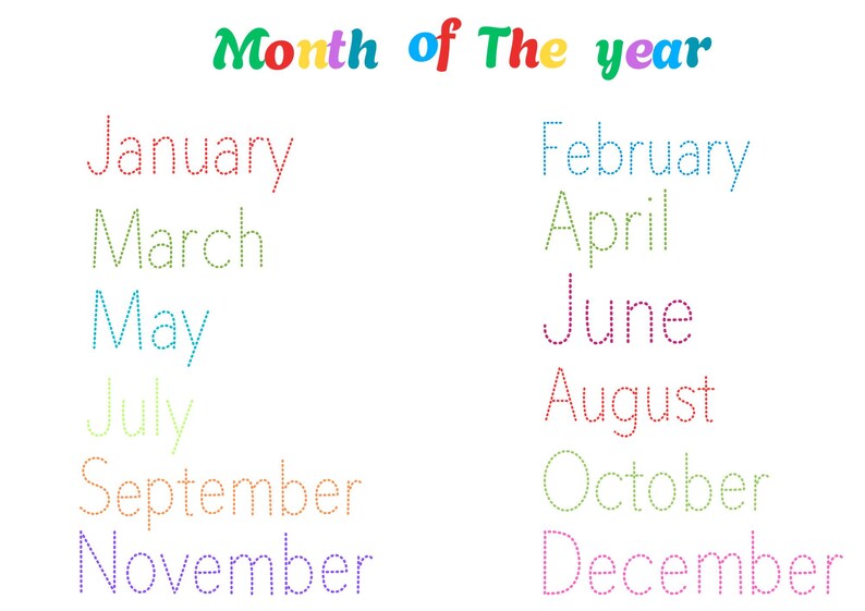 Months of the Year Busy Book Printable Activity - Calendar Worksheet ...