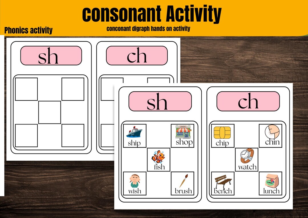 Digraphs Phonics Flashcards: Reading Cards Printable (PDF Download - Etsy