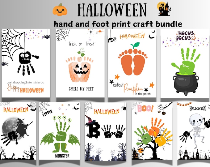 Cauldron Handprint Craft: Halloween Poem Keepsake (digital Download ...