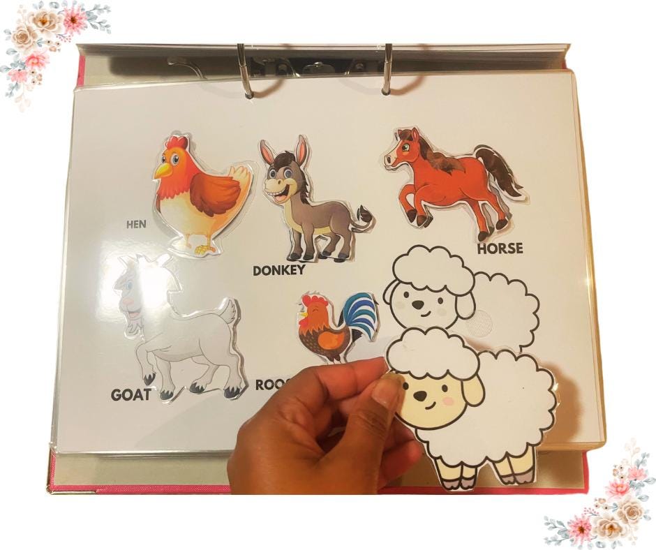 Montessori Busy Book Printable Toddler Learning Binder Preschool ...