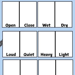 Opposites Matching Activity, Preschool, Kindergarten, Nursery, Special ...