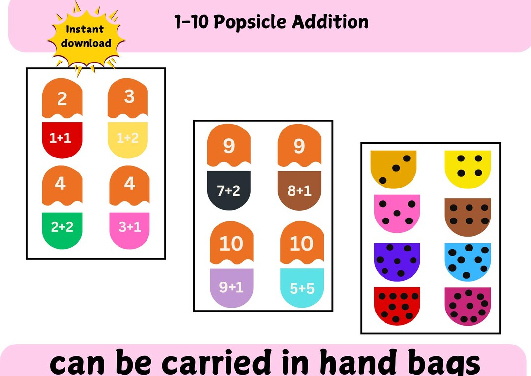Fun Math Worksheets for Addition Practice Printable Learning Activities ...
