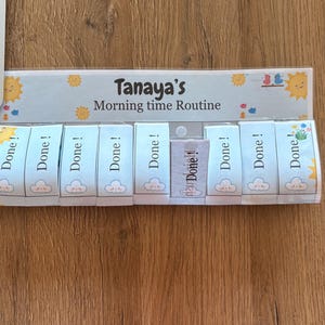 Morning Routine Chart, Printable Folding Flip Chart , Kids Daily Before ...