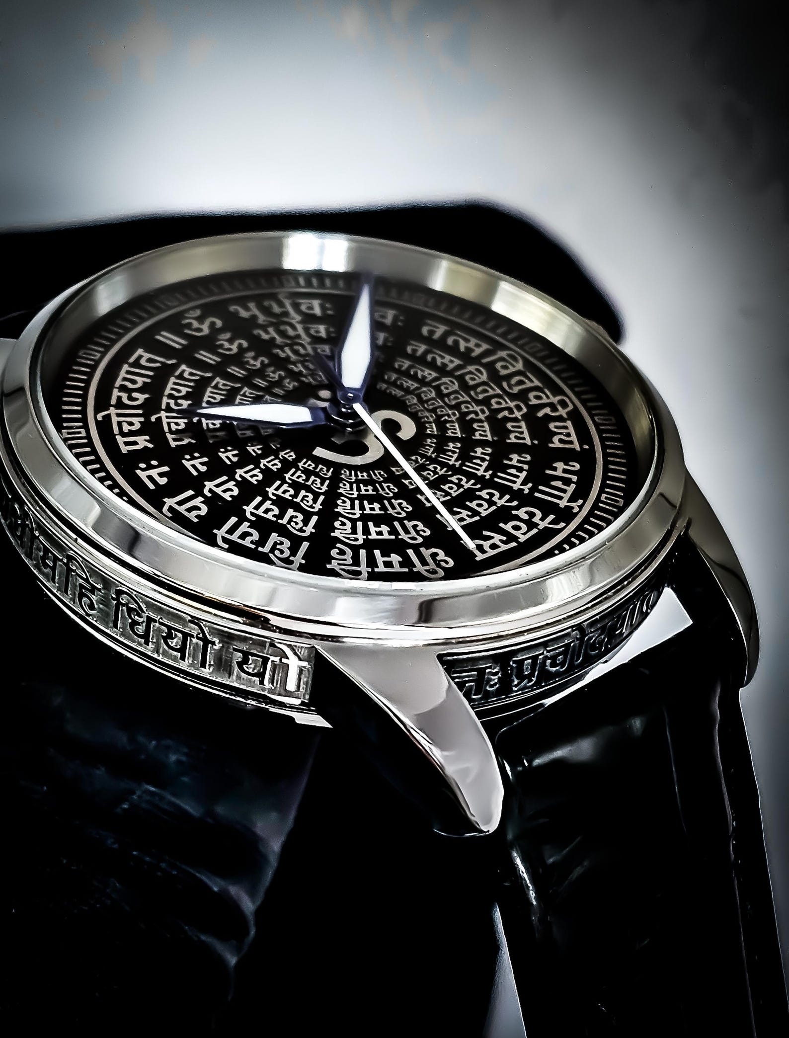 Rare Custom Seiko Mod - Gayatri Mantra Engraved Stainless Steel Case ...