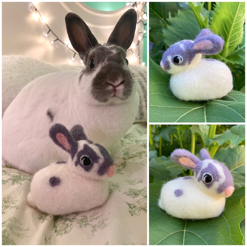Needle Felted Rabbit - Etsy