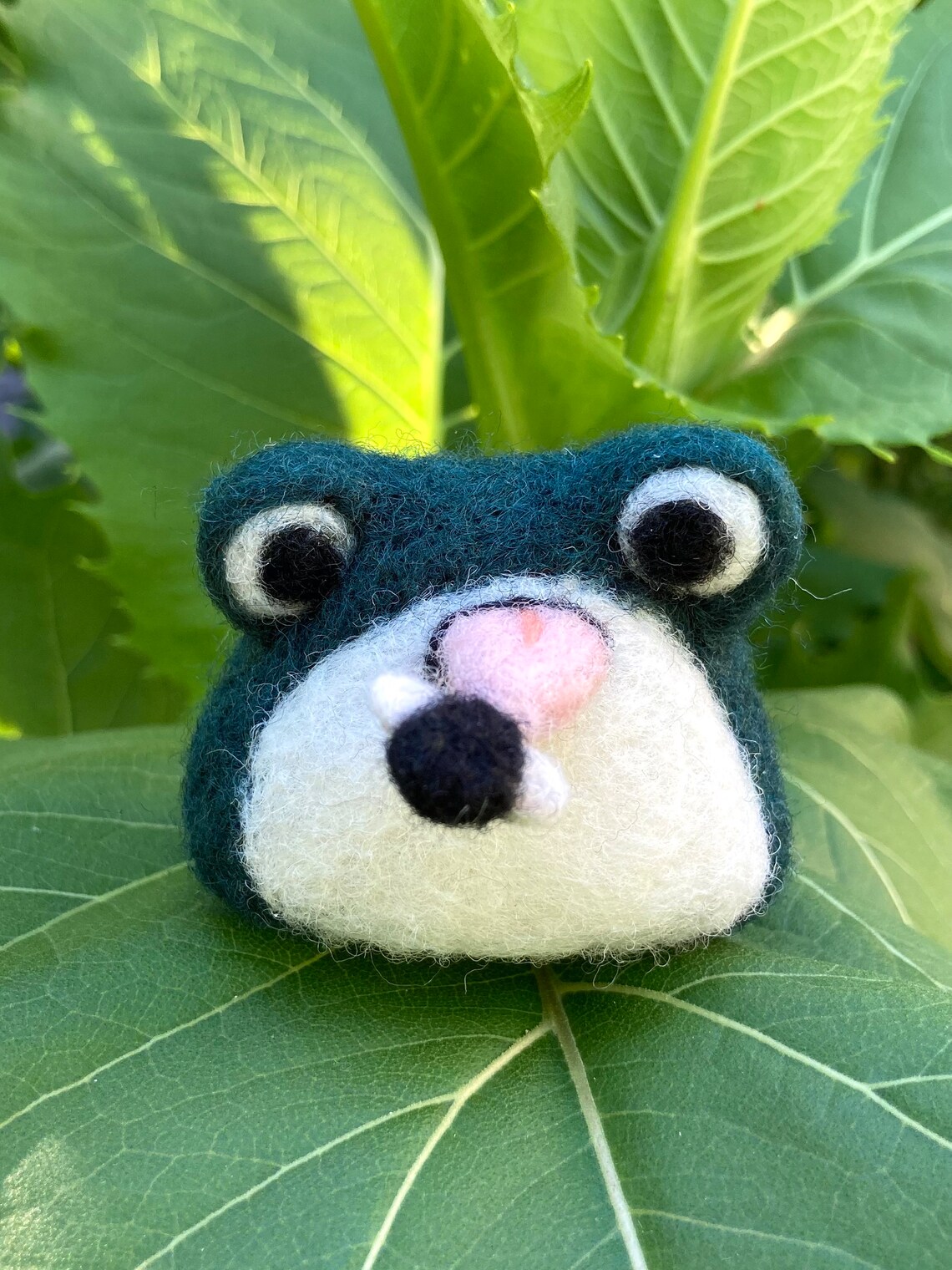 Needle Felt Frog W/ Fancy Hat - Etsy