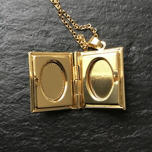 Gold Locket With Choose Your Chain Photo Locket Gift for | Etsy UK