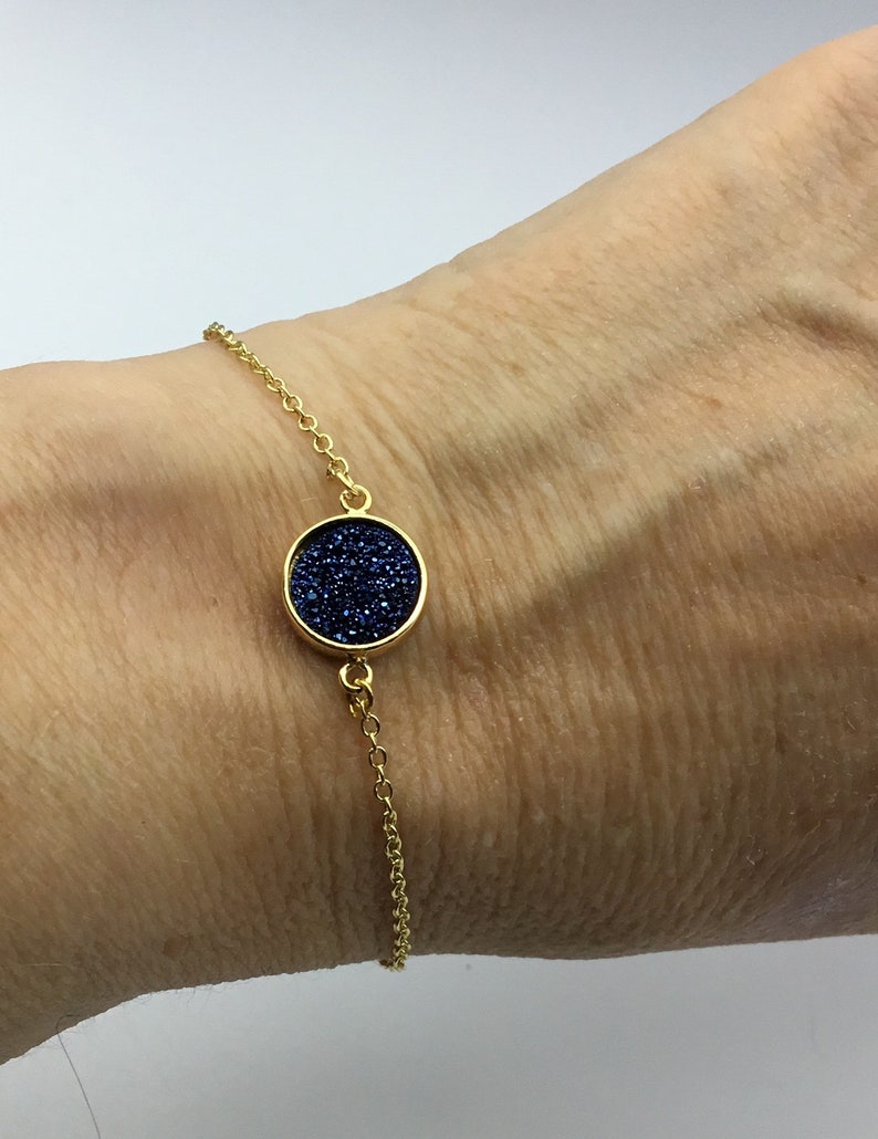 Druzy rose gold Bracelet rose gold jewelry Druzy Bracelet | Etsy