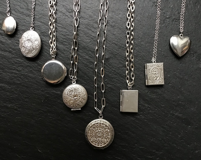Stainless Steel Locket With Choose Your Chain Great - Etsy