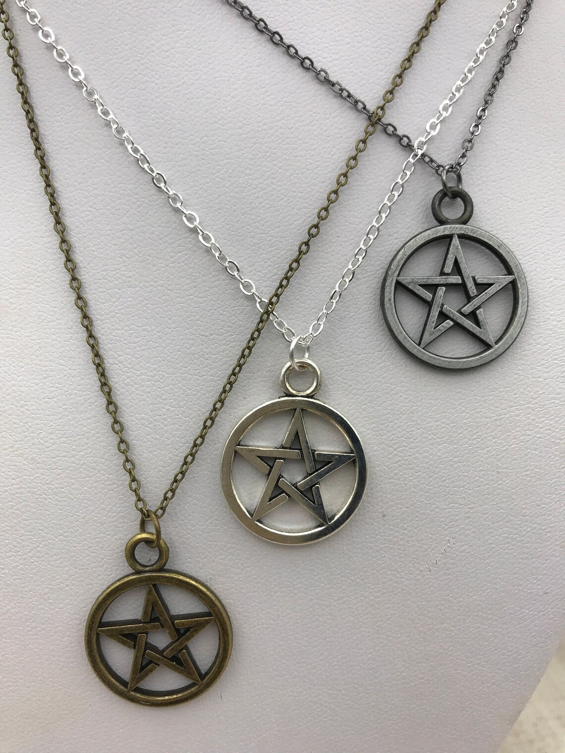 Pentagram Necklace - Etsy