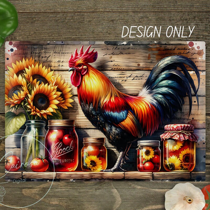 Farmhouse Rooster Png - Etsy