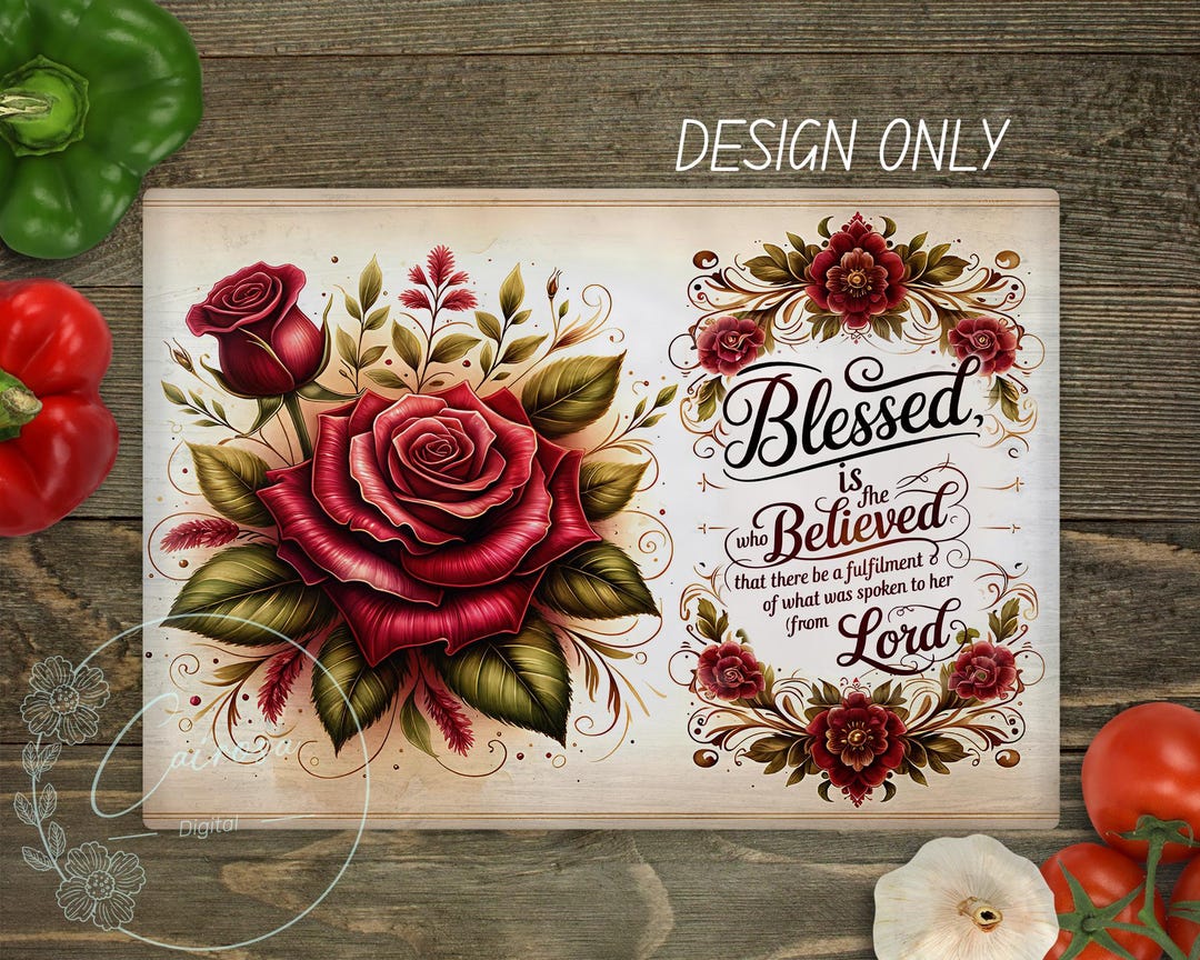 Christian Blessed Cutting Board Design: Bible Verse PNG (digital Download, 300 DPI) - Etsy