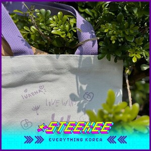 IU Merchandise Fan-made Canvas Tote Bag by Steekee Korea 1927 - Etsy