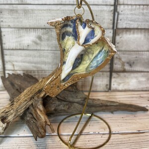 Decoupaged Conch Shell on Display Stand/decoupaged Conch Decor/nautical ...