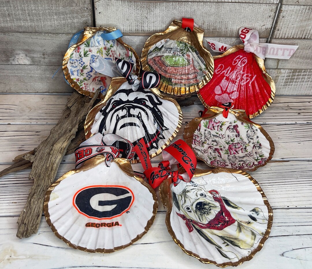 Sports Team Inspired University of Georgia UGA Inspired Ornaments ...