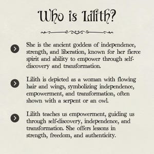 Lilith - Channeled Letter | Messages From Mesopotamian Goddess Lilith ...