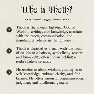Thoth - Channeled Letter | Messages From Egyptian God Djehuty ...