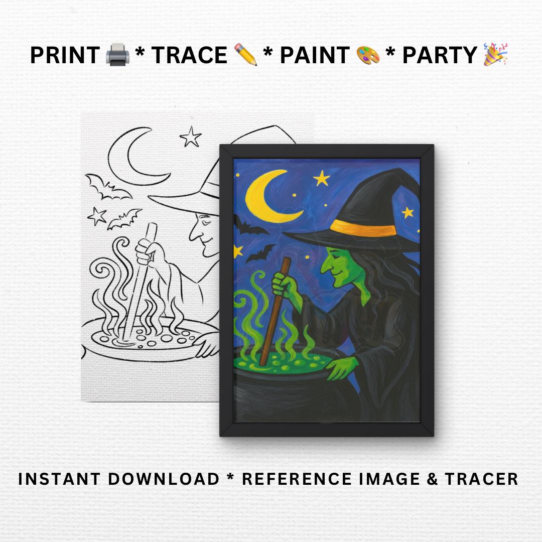 Witches Brew | Paint Templates for Paint Parties, Paint Kits | PNG, JPG ...