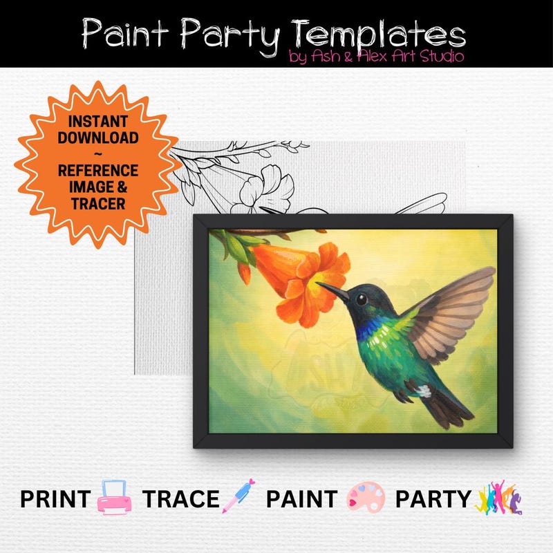 PaintPartyTemplates - Etsy