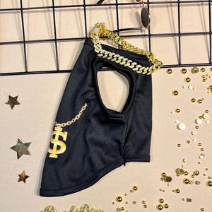Dog Rapper Shirt, Hip Hop Dog Outfit, Funny Dog Clothes, Gold Chain Dog ...