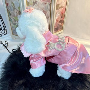 Bride's Party Attire for Your Pup - Luxury Dog Robe - Small Dog Fashion ...