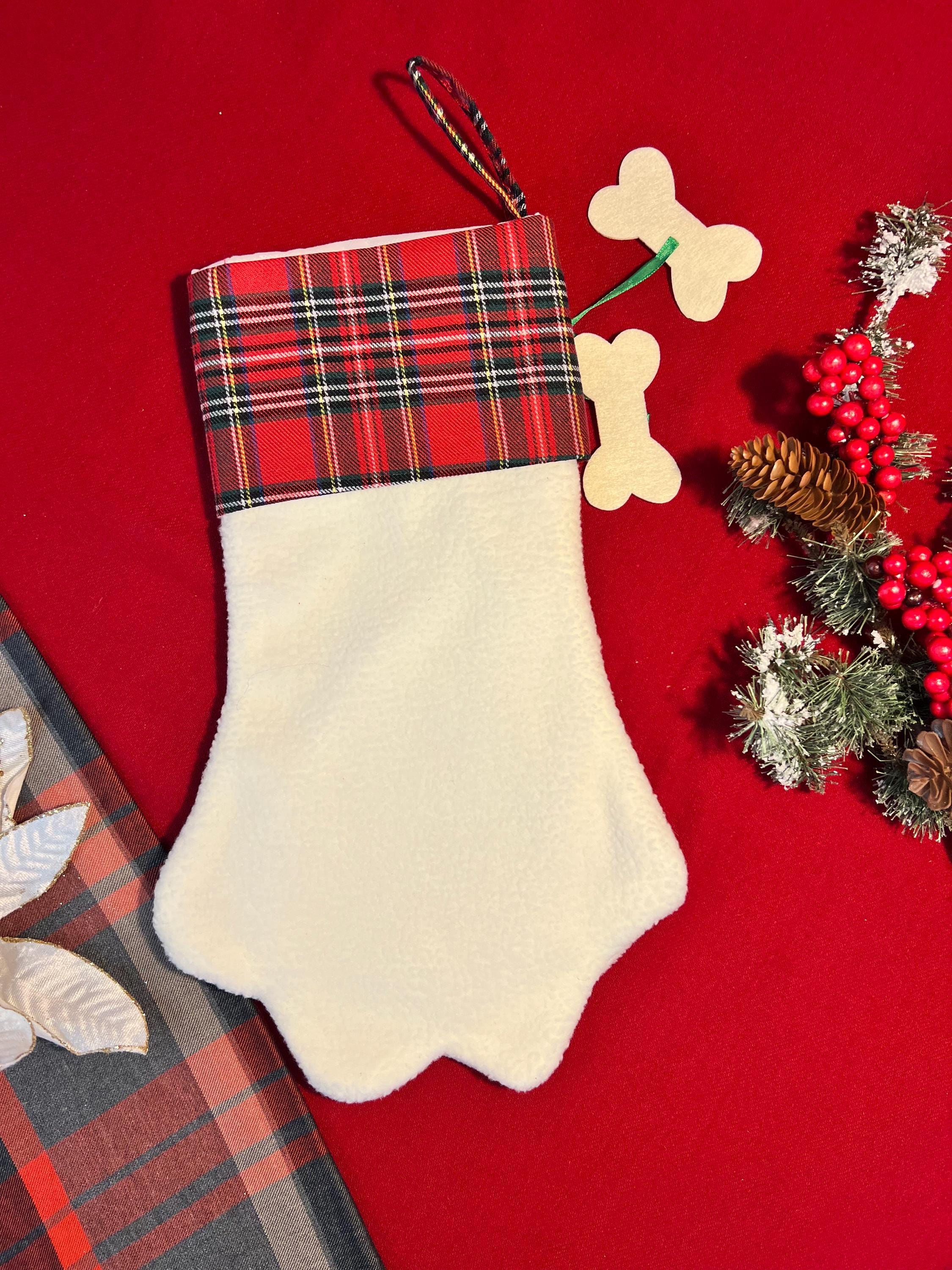 Custom Pet Stocking With Initial Personalized Christmas Gift, Paw ...