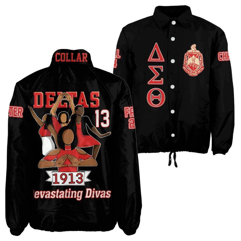 Delta Sigma Theta Custom Line Crossing Jacket, Detas Crew Delta Sigma ...