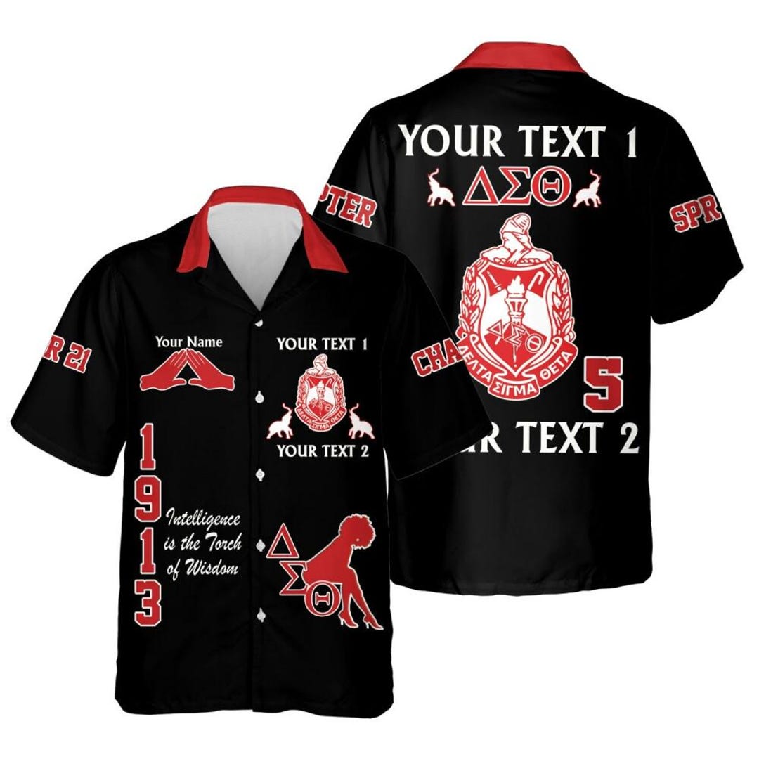 Delta Sigma Theta Custom Full Line Shirt, Delta Sigma Theta Black ...