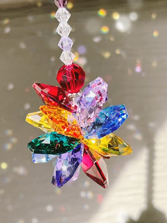 Color Options 8 Rainbow Beaded Starburst Cluster - Etsy