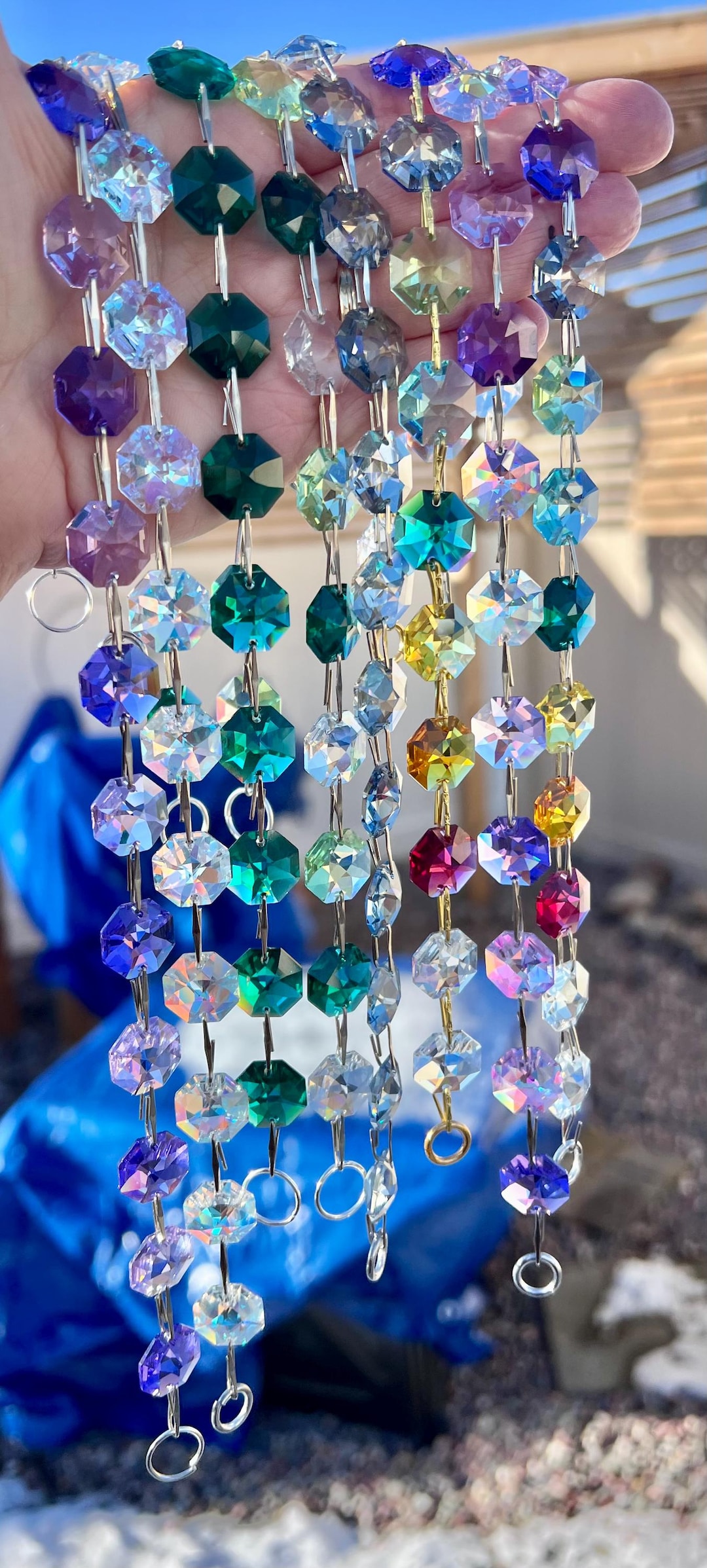 Rare Real Swarovski Crystal Bead Strands, Many Colors, 14mm Double Hole ...