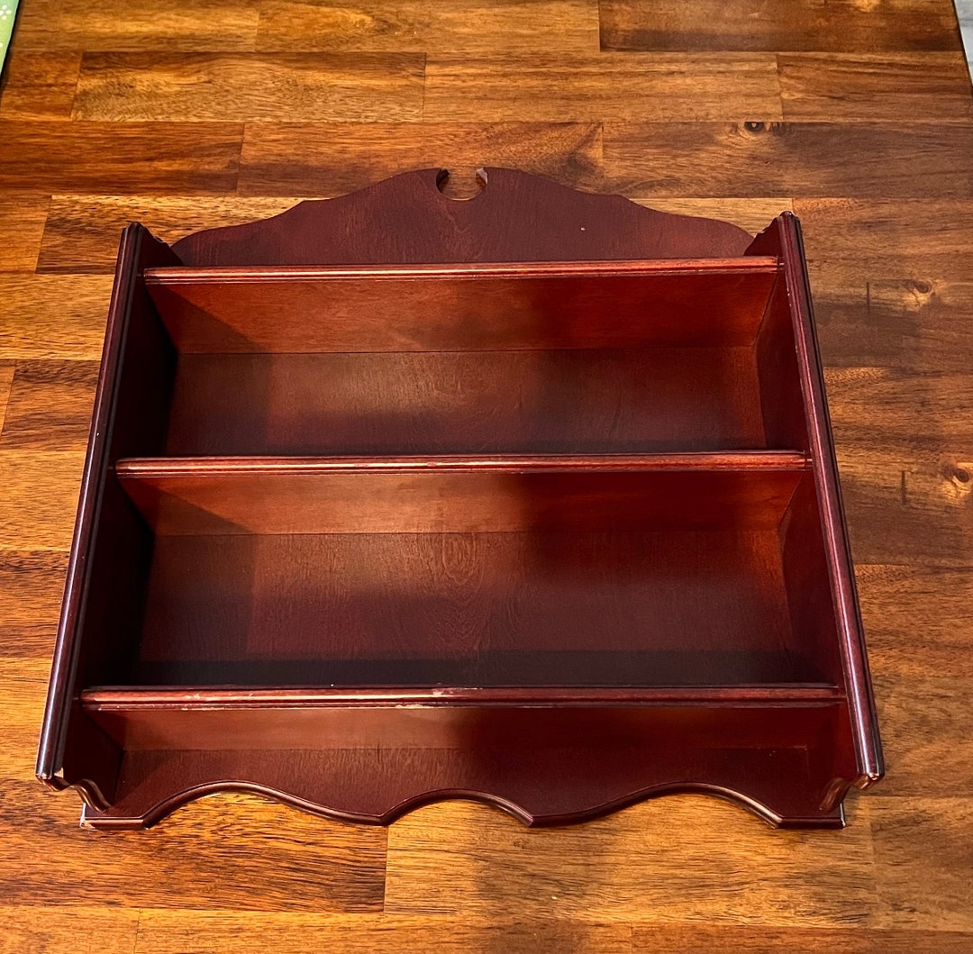 Rare Vintage Lenox 1991 Jelly Jam Jars Wood Wall Hanging Rack Shelf for ...