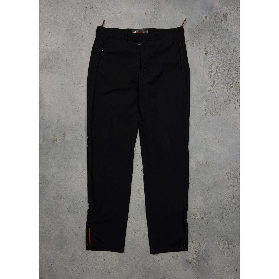 Prada Red Tag Nylon Pants 2000s Rare Vintage Fit Pants 00s 90s Vintage ...