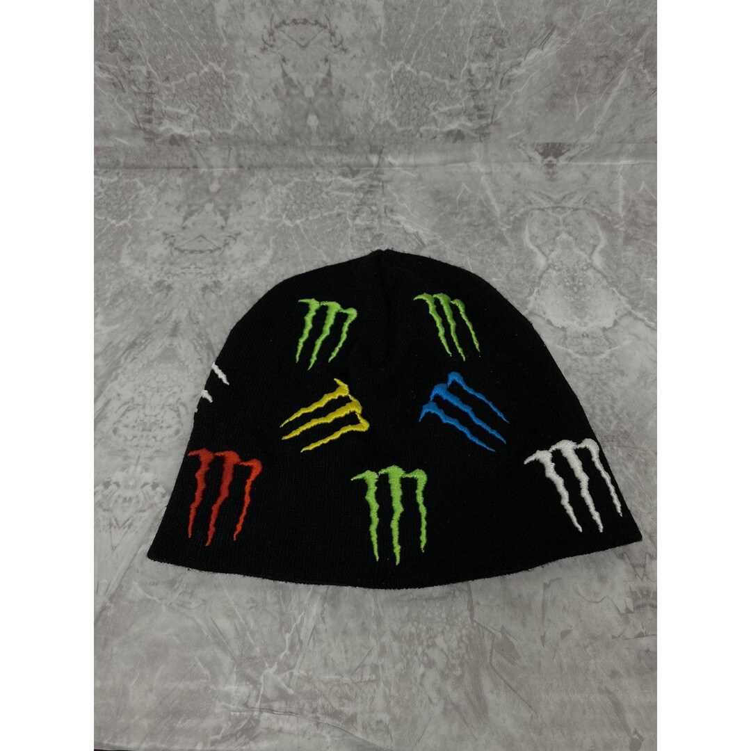 Monster Energy Beanie Multi Logo Hat Vintage Rare - Etsy
